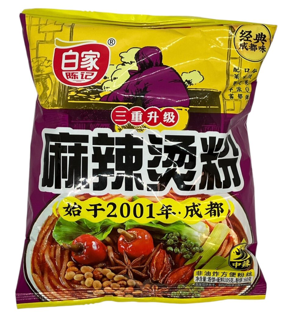 Fideo de batata instantaneo sabor picante sichuan 白家陈记 麻辣烫粉 (Baijia ...
